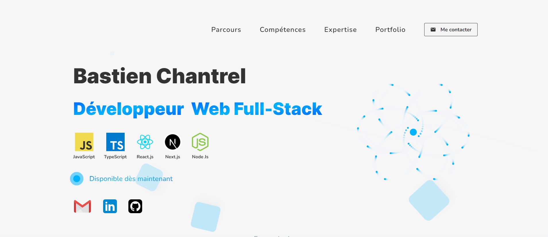 Bastien Chantrel - Développeur Web Full-stack